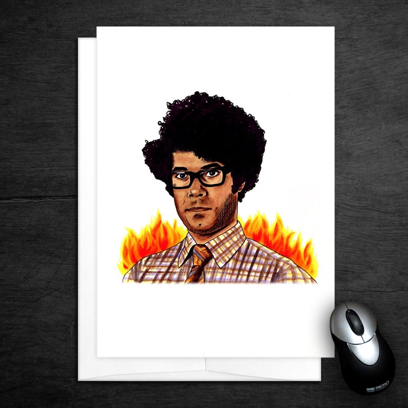 IT Crowd Card Maurice Moss Emails Fire Dept Richard Ayoade | Etsy IT Crowd Card Maurice Moss Emails Fire Dept Richard Ayoade | Etsy