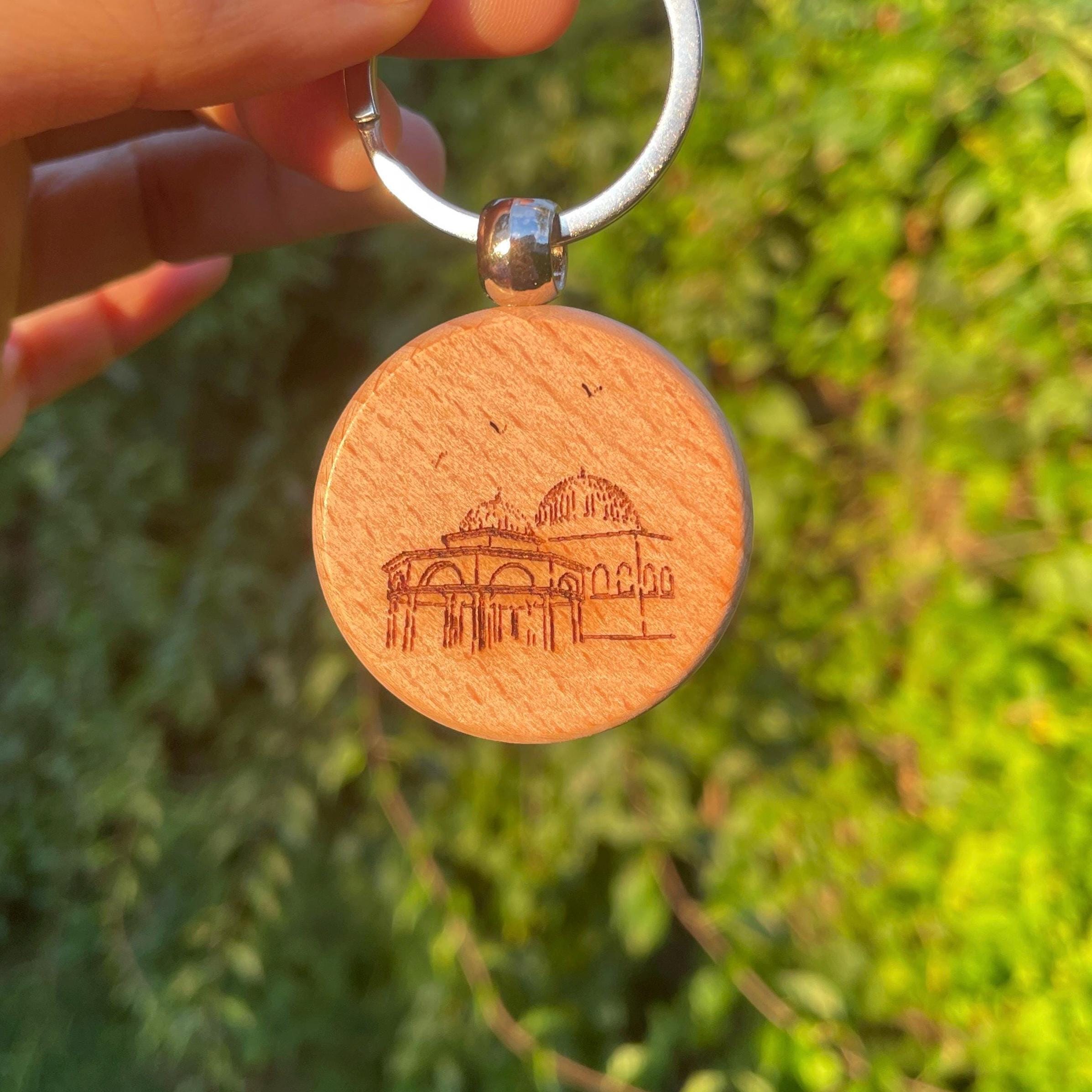 Masjid Al-aqsa Keychain, Islamic Monument, Gift, Keychain, Muslim ...