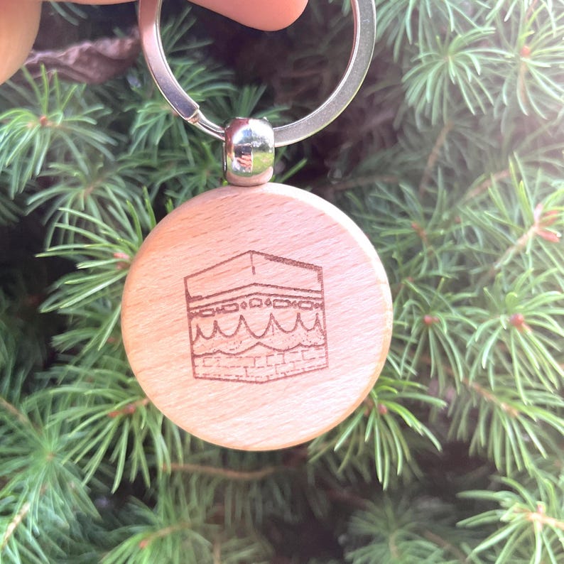 Kaaba Keychain, Islamic Monument, Gift, Keychain, Muslim, Laser ...