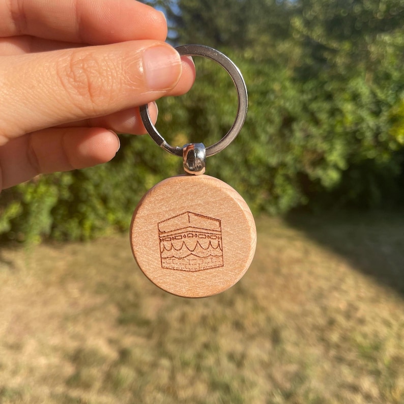 Kaaba Keychain, Islamic Monument, Gift, Keychain, Muslim, Laser ...