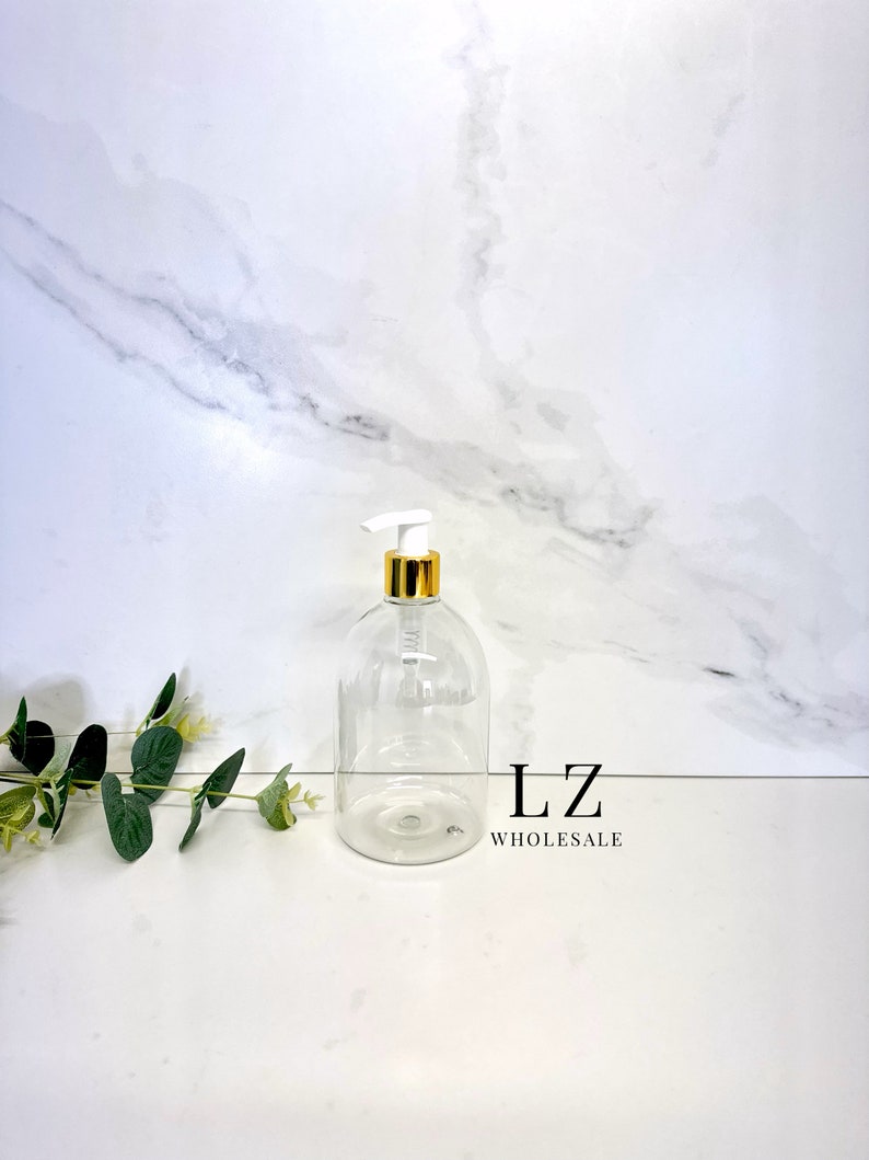1-150pcs Clear Bell 500ml Plastic Blank Bottle / Choice of Pump ...