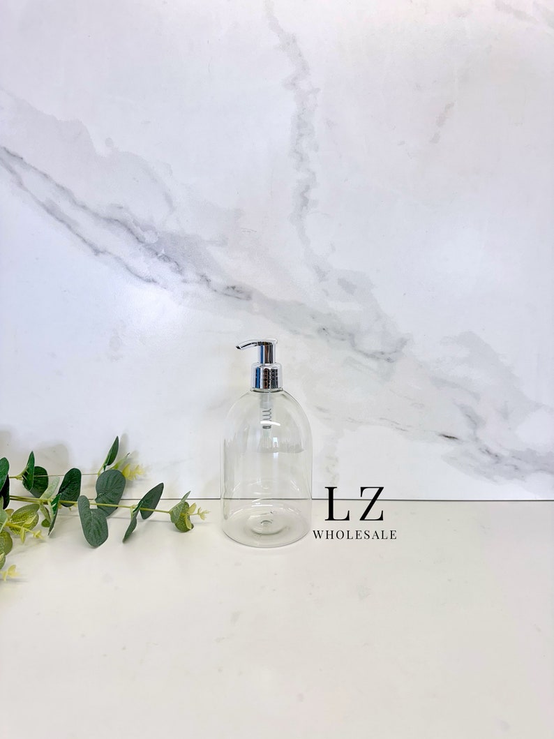 1-150pcs Clear Bell 500ml Plastic Blank Bottle / Choice of Pump ...