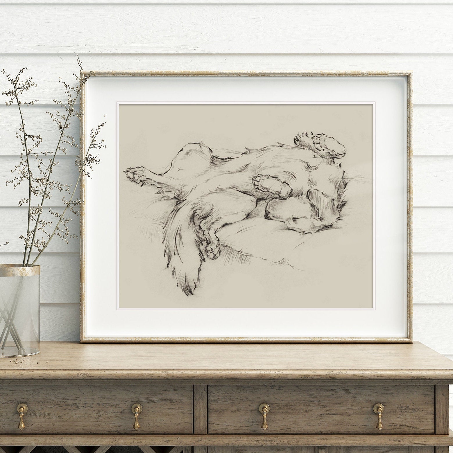 Golden Retriever Art Print by Ethan Harper