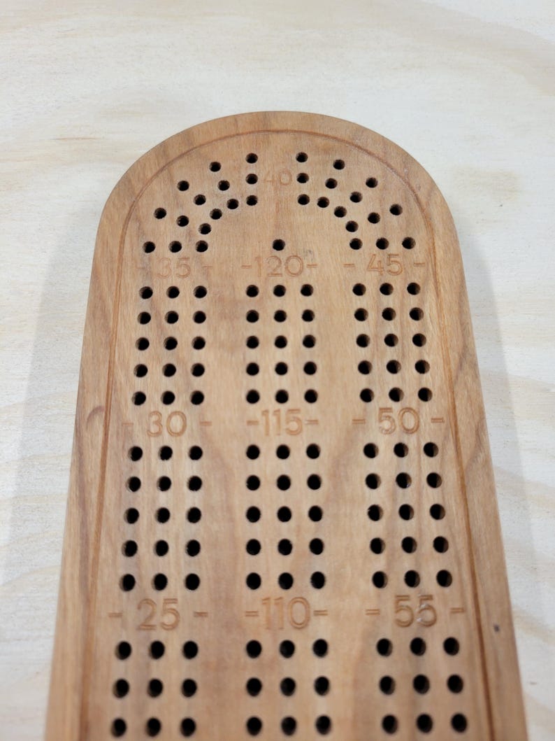 3 Track Cribbage Board Digital File | SVG | CNC Plan | CRV | Modern ...