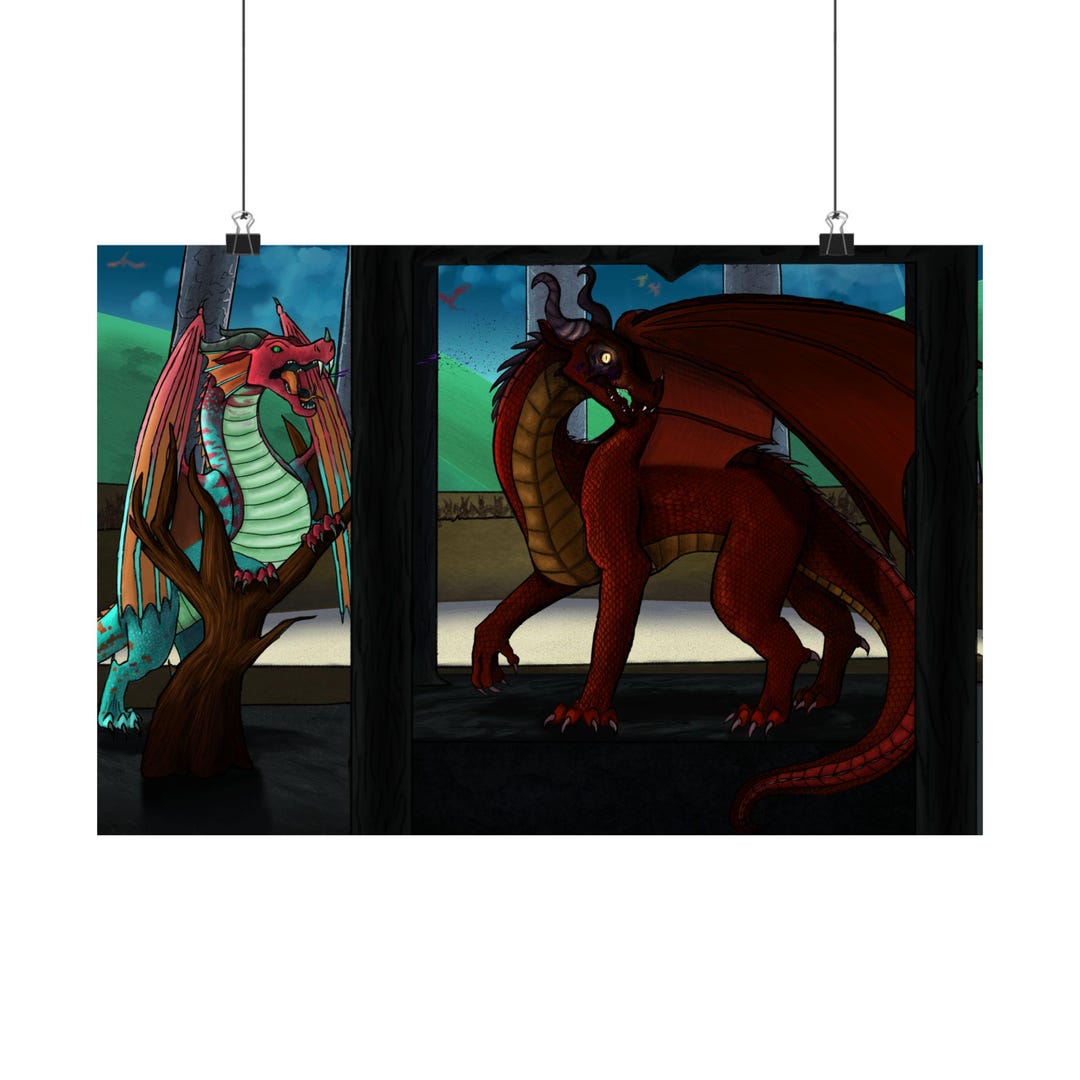 Wings of Fire Queen Scarlet and Glory Poster - Etsy