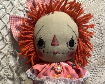 Primitive, Folk Art, Handmade, Original, Rag Doll, Spring, Summer ...