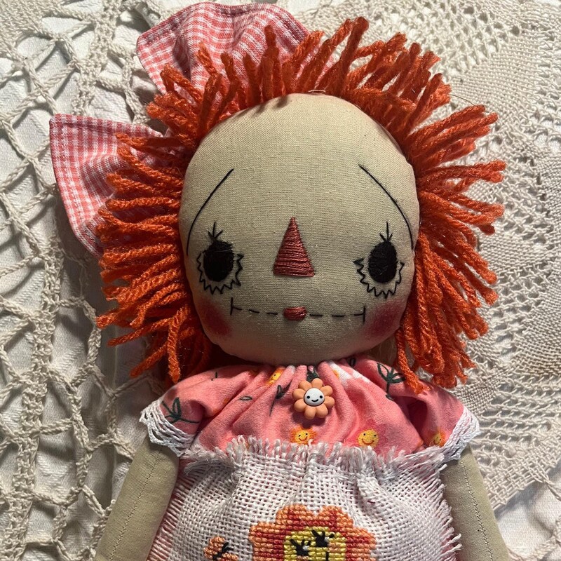 Primitive Rag Doll - Etsy