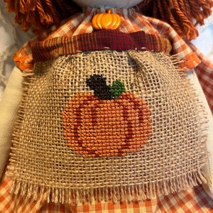 Primitive, Folk Art, Handmade, Original, Rag Doll, Raggedy Annie Doll ...