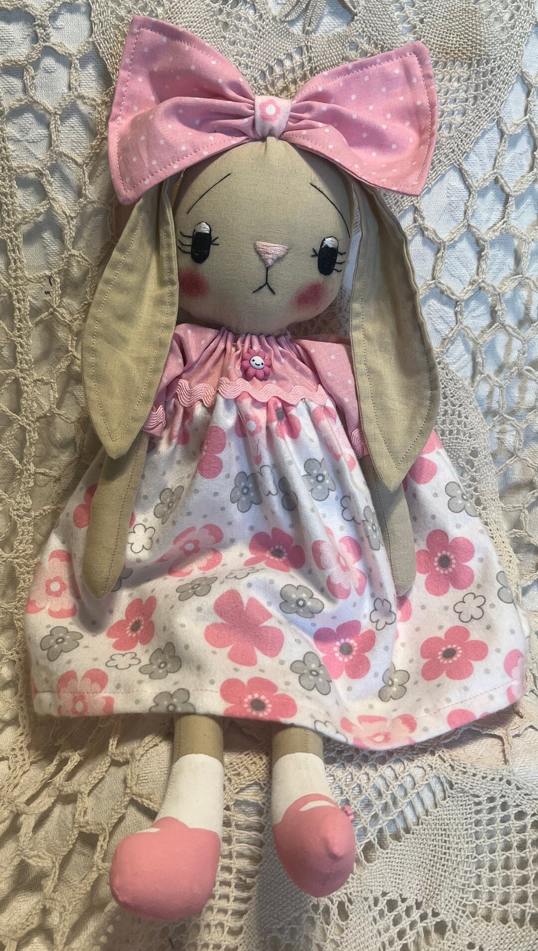 Primitive, Folk Art, Handmade, Original, Rag Doll, Spring, Summer ...