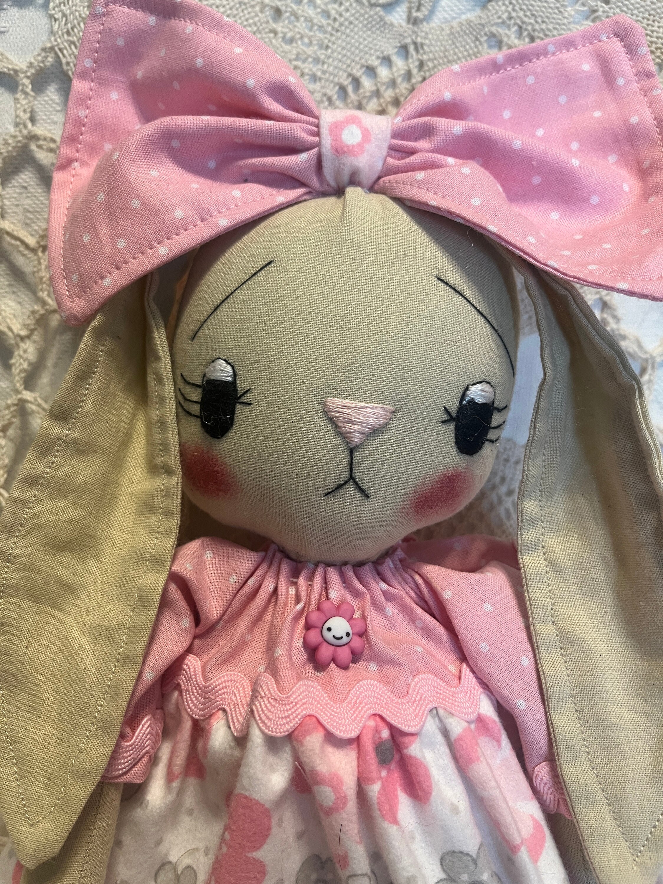 Primitive, Folk Art, Handmade, Original, Rag Doll, Spring, Summer ...