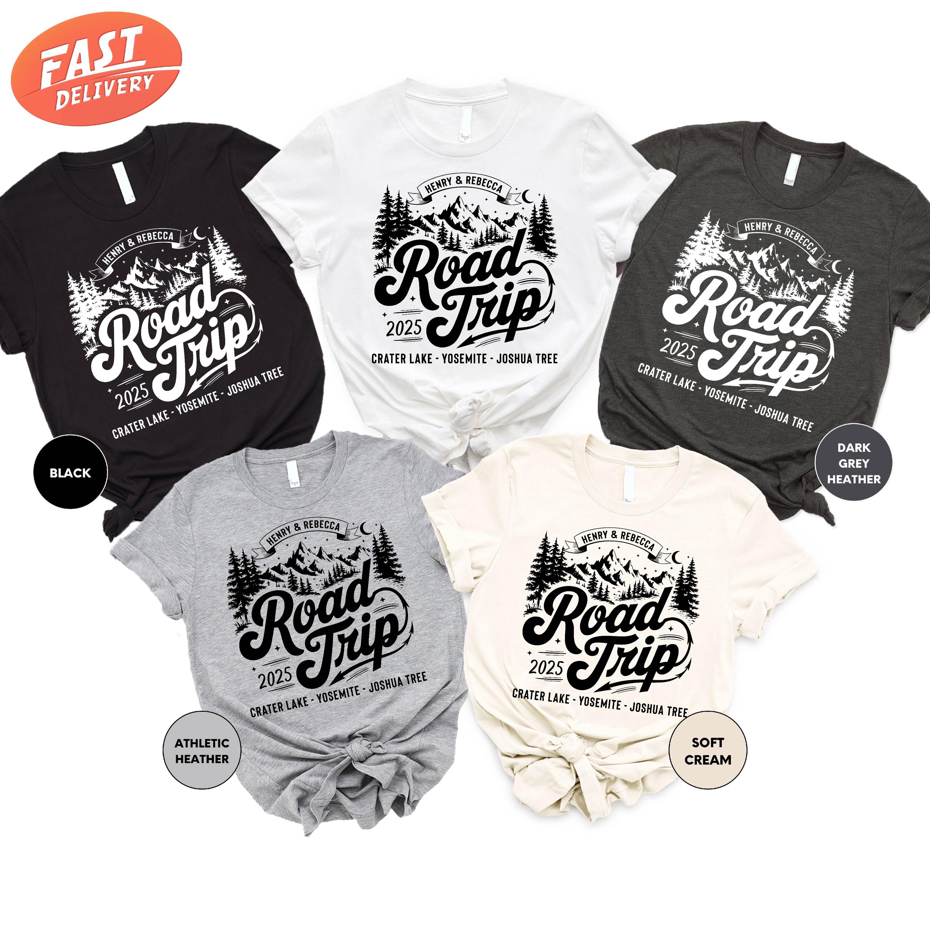 Custom Road Trip 2025 Shirt, Road Trip Group Shirts, Adventure Shirt ...