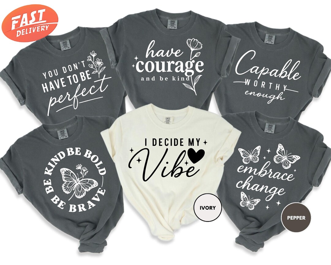 Comfort Colors Positive Quotes Shirt, Motivational Shirt, Inspirational ...