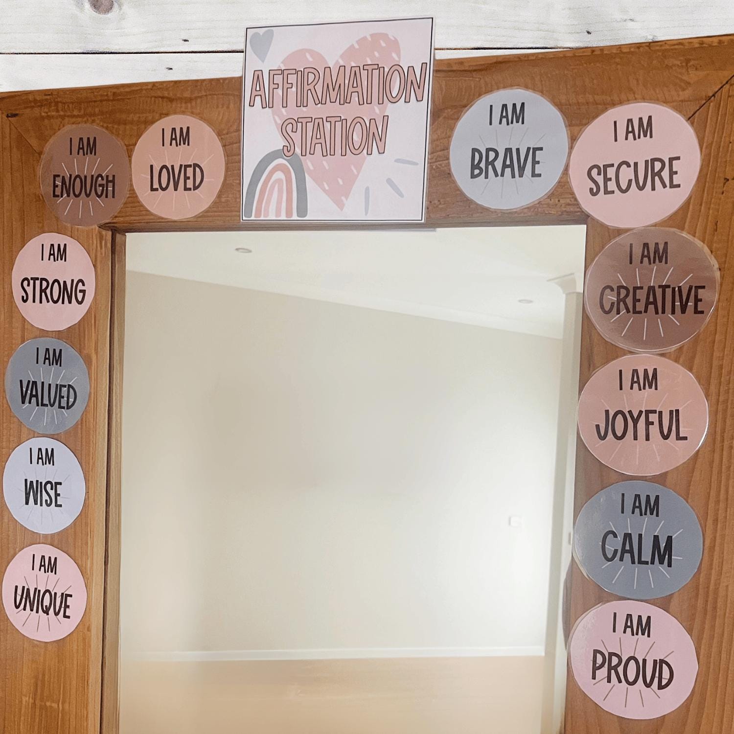 Affirmation Station | 'boho Neutral' - Editable Classroom Decor - Etsy
