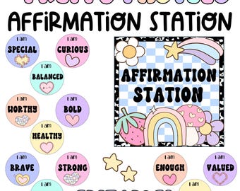 Affirmation Station | 'boho Neutral' - Editable Classroom Decor - Etsy