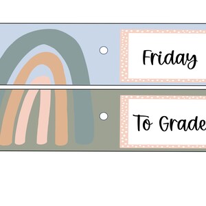10 & 12 Drawer Rolling Cart Labels - Boho Rainbow | Editable - Etsy