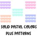 Preppy Pastels - Bulletin Board Borders (rectangle & Scallop) - Etsy