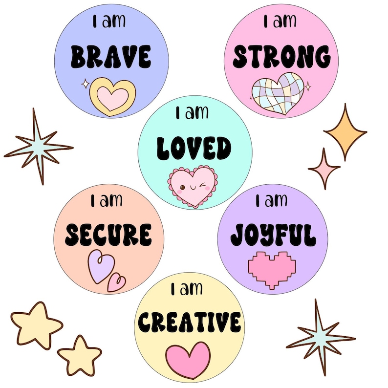 Affirmation Station | 'preppy Pastels' - Editable Classroom Decor - Etsy