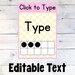Preppy Pastels - Ten Frame Number Math Posters | Editable - Etsy