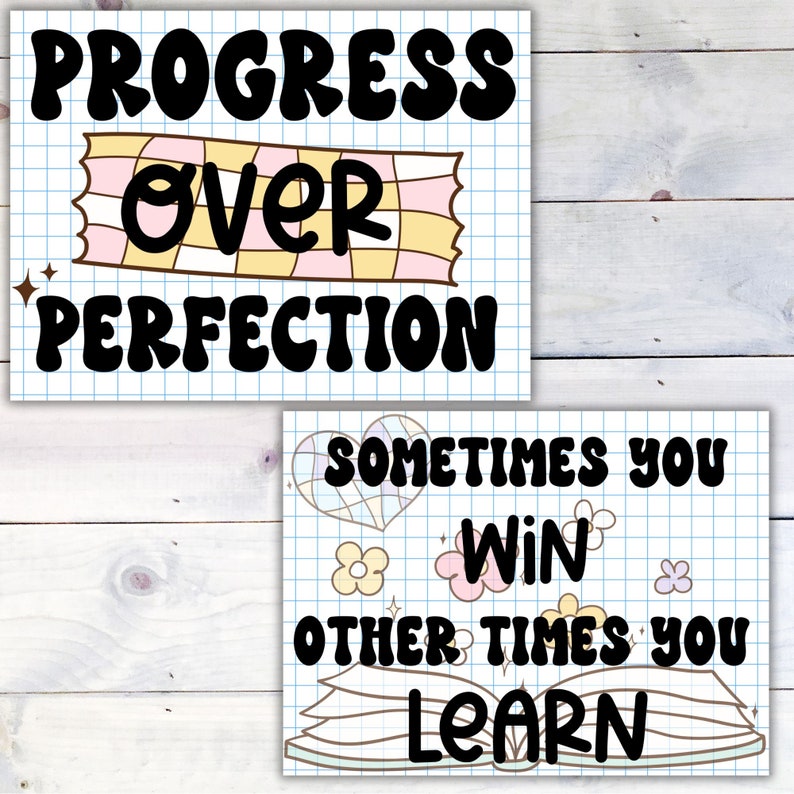 Preppy Pastels Classroom Posters Decor and Growth Mindset - Etsy