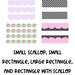 Preppy Pastels - Bulletin Board Borders (rectangle & Scallop) - Etsy