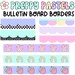 Preppy Pastels - Bulletin Board Borders (rectangle & Scallop) - Etsy