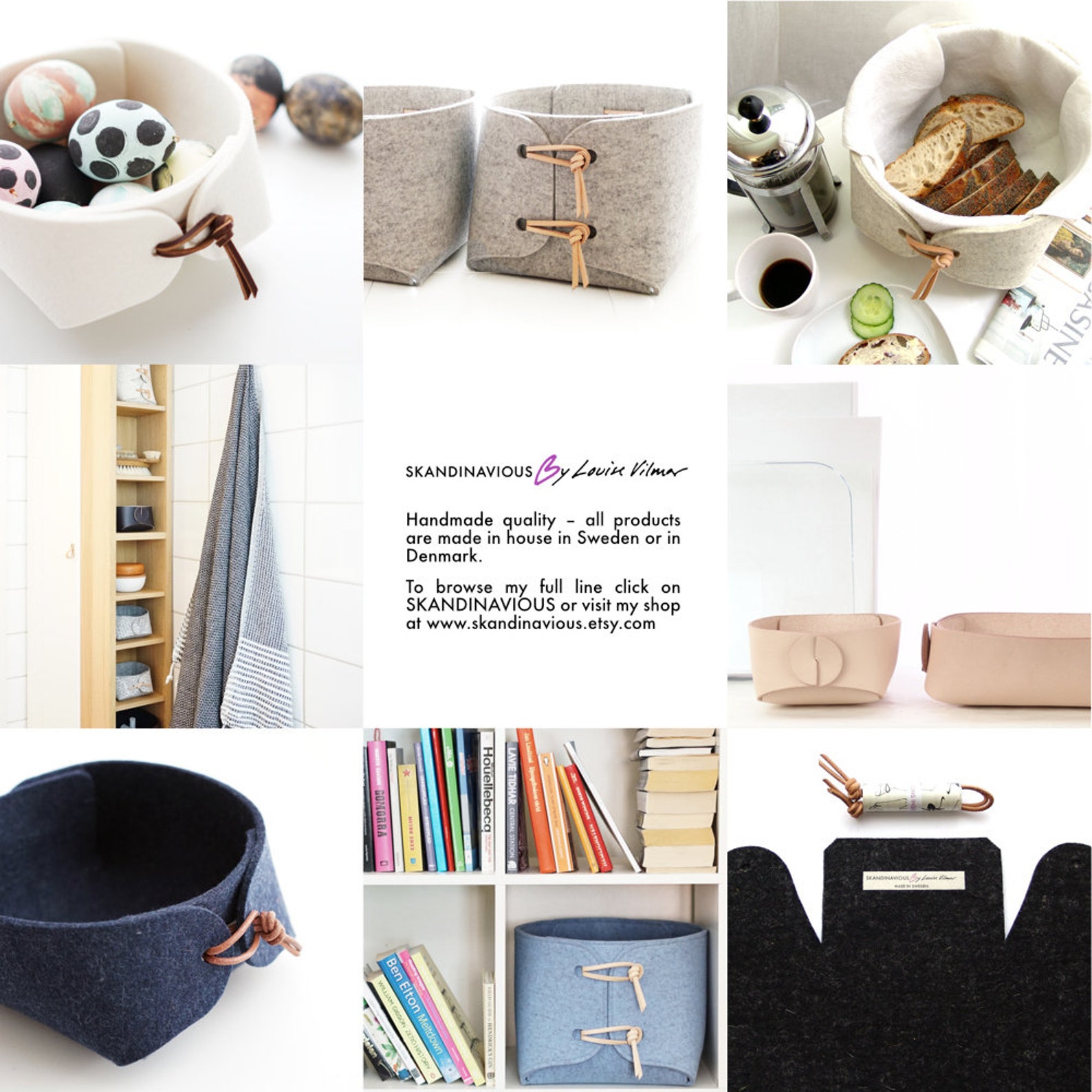 Felt Catch All Small Organizer for Vanity or Desk | Etsy