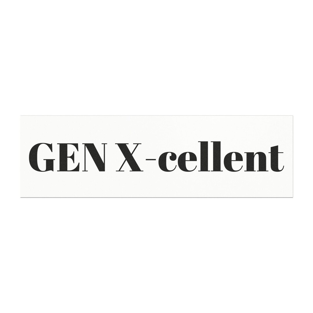 GEN X Car Magnet, Funny Gift for Gen Xers, Car Accessories, Gift for ...