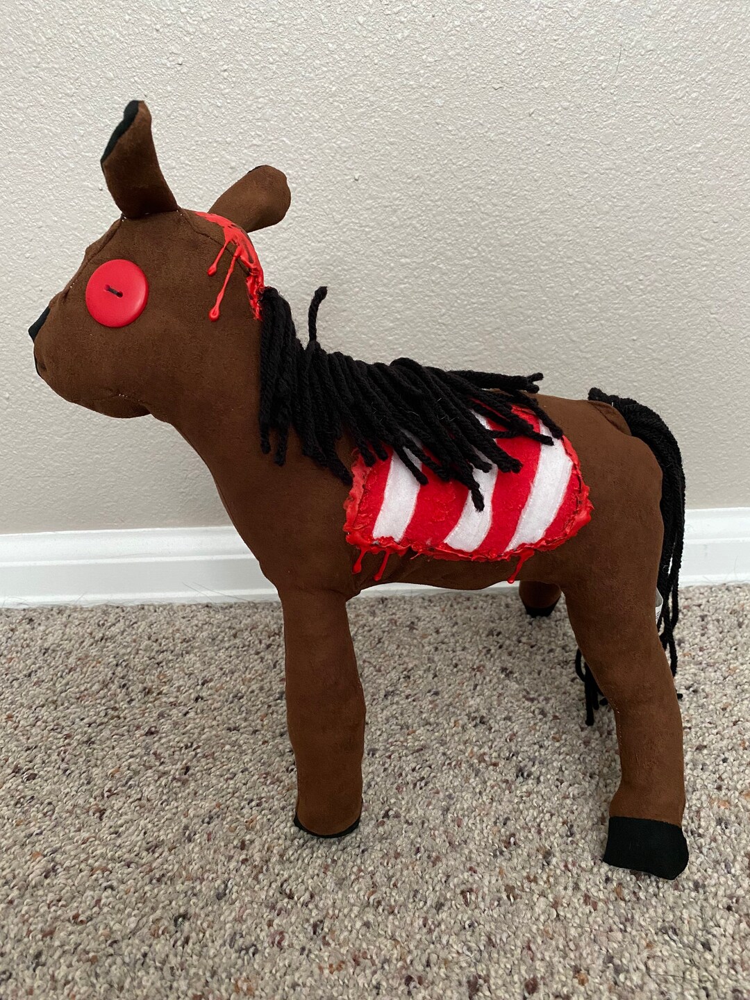 Jasper the Zombie Pony, Plush, Plushie, Stuffed Animal - Etsy