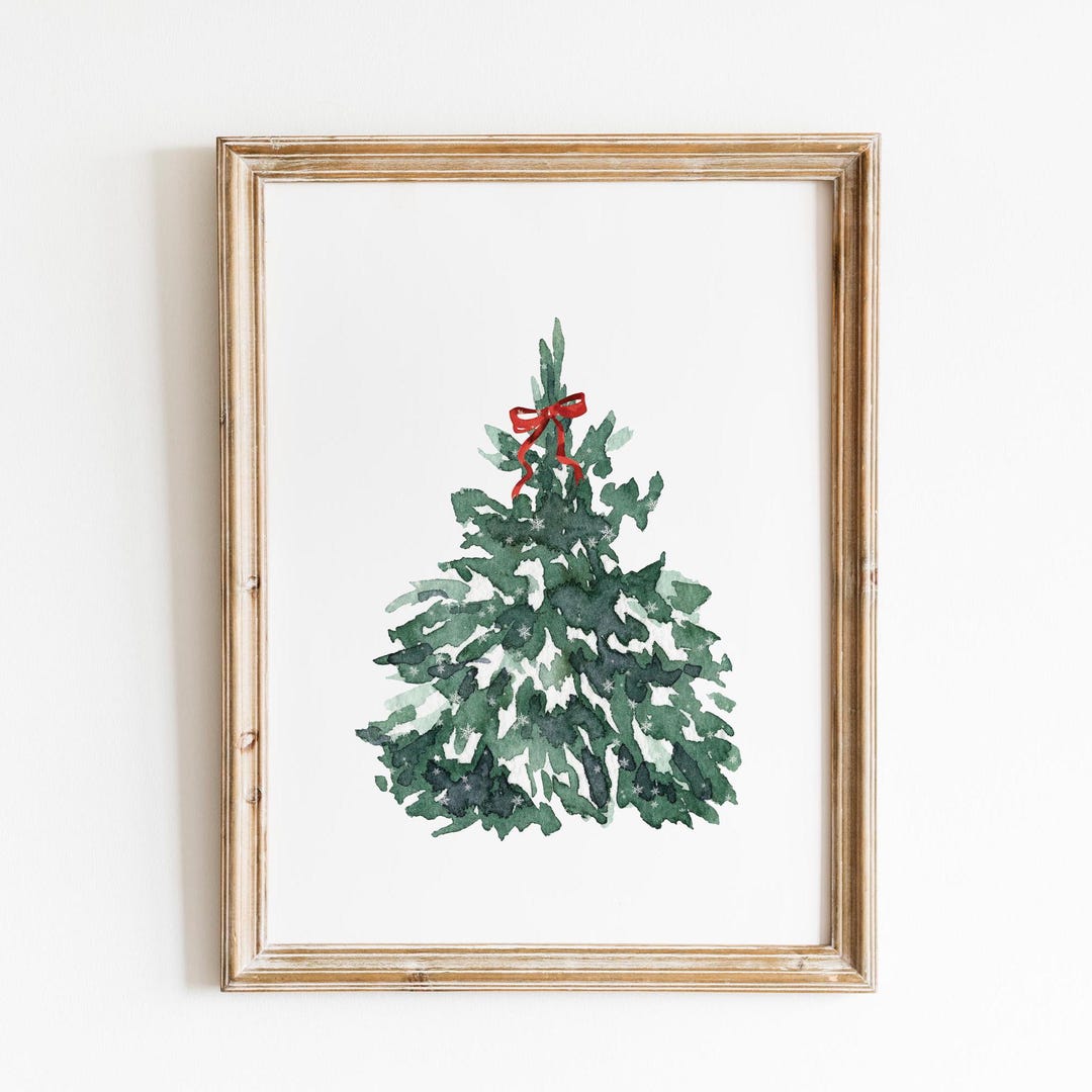 Christmas Trees Prints, Winter Printable, Christmas Wall Art, Pine Tree ...
