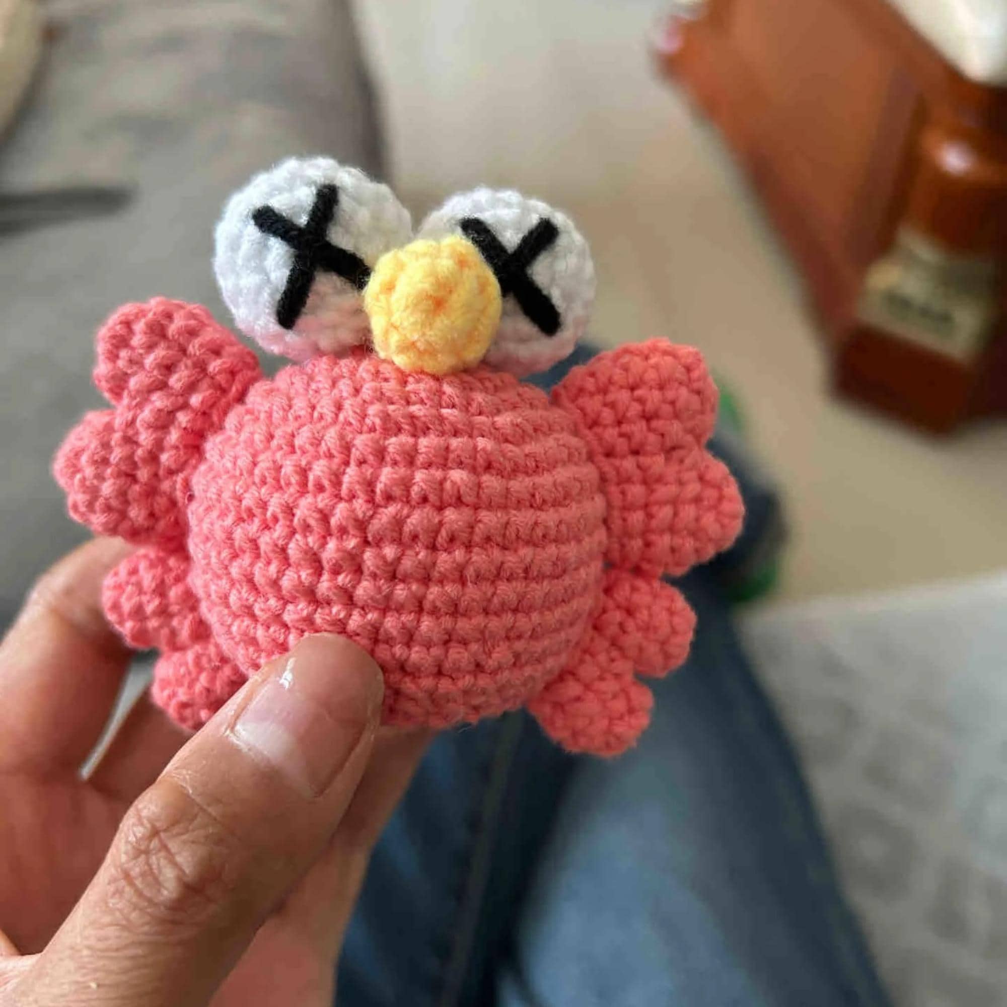 Pendant Crochet Pattern, Sesame Street Kaws Crochet, PDF Crochet ...