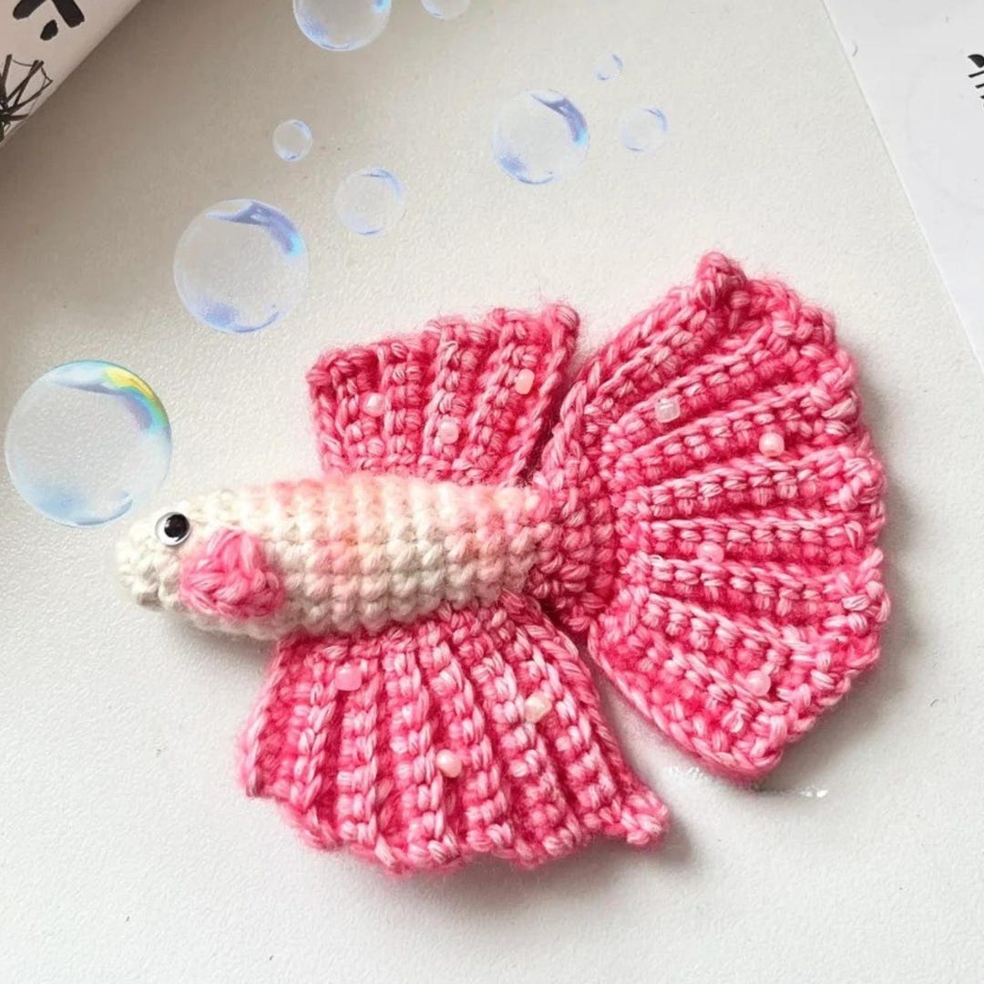 Betta Fish Crochet Amigurumi Pattern PDF Fish Crochet - Etsy