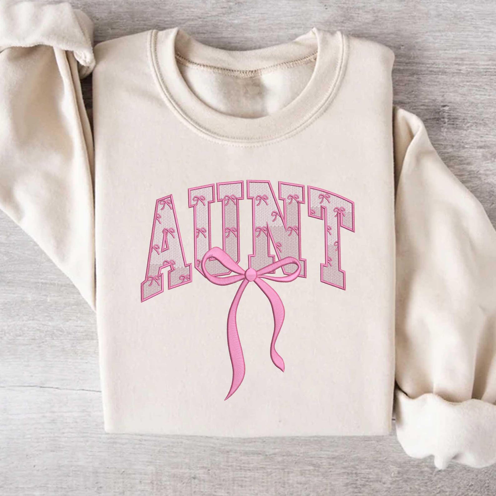 Family Titles Embroidery Design Bundle, Bow Pattern Block Letters With ...