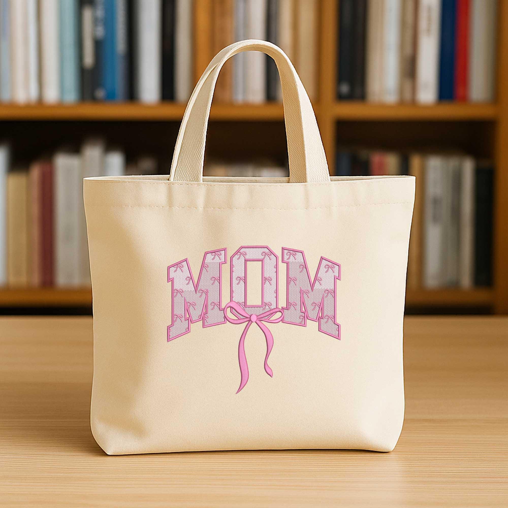 Family Titles Embroidery Design Bundle, Bow Pattern Block Letters With ...