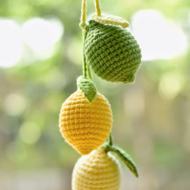 Crochet Lemon Amigurumi PATTERN PDF ONLY, Citrus Fruit Crochet Tutorial ...