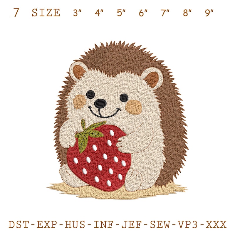 Hedgehog Embroidery - Etsy
