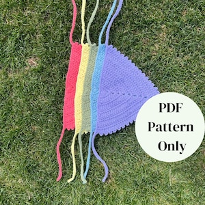 Crochet Picot Bandana Pattern - Etsy