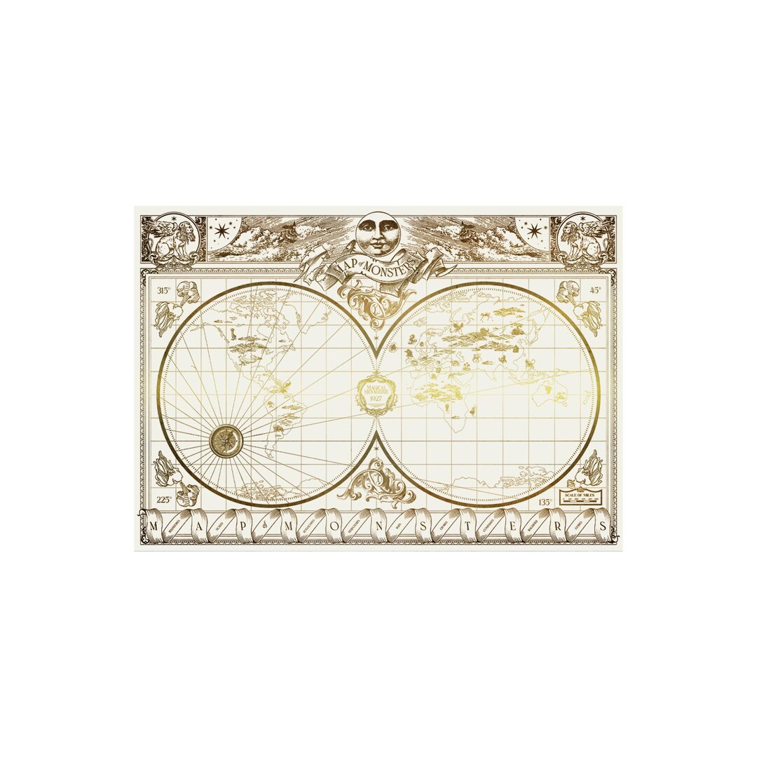 Map of Monsters by Magical Menagerie - Etsy