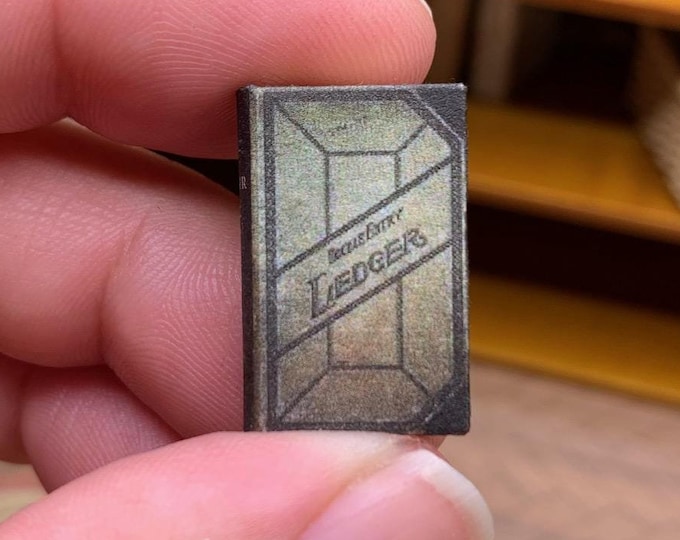 Miniature Ledger Booklet. 1:12 Scale. Accounting Book for Your ...