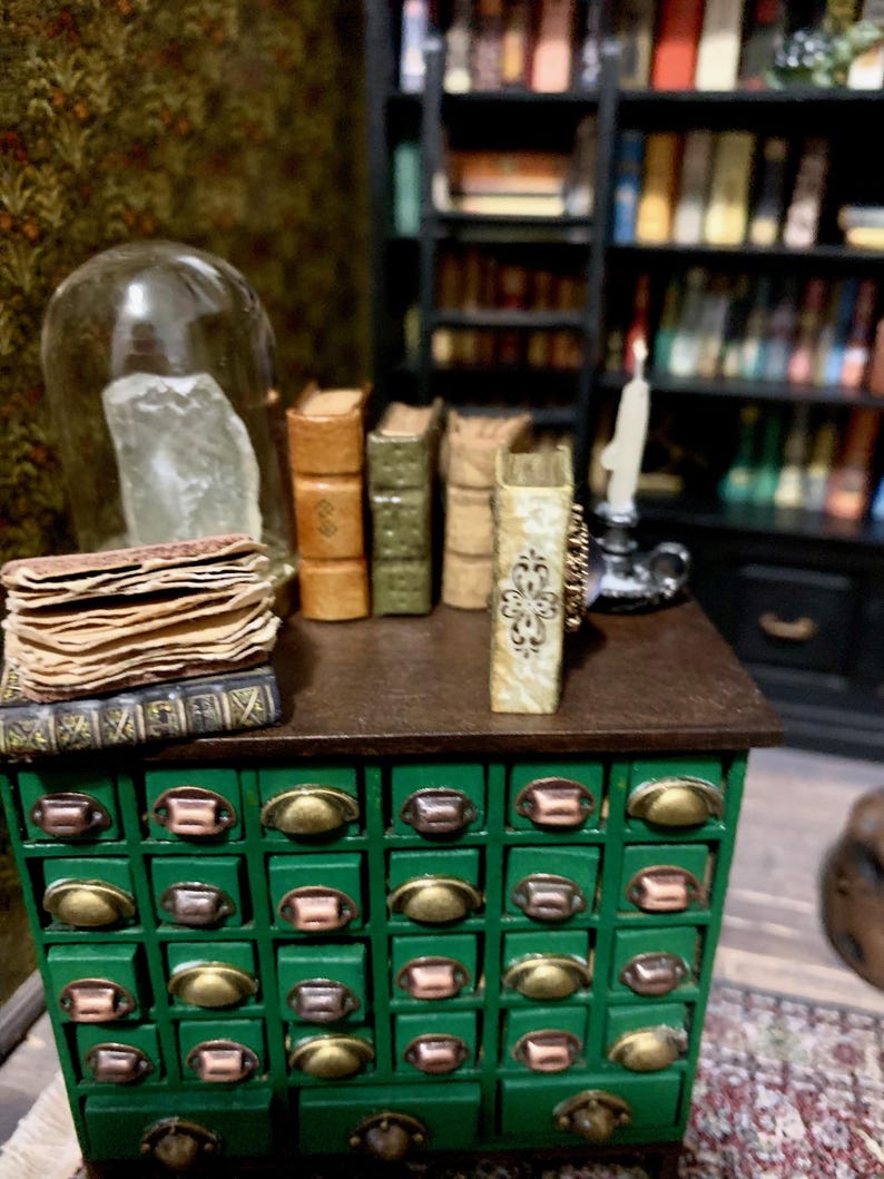1:12 Scale Vintage Miniature Book - Etsy
