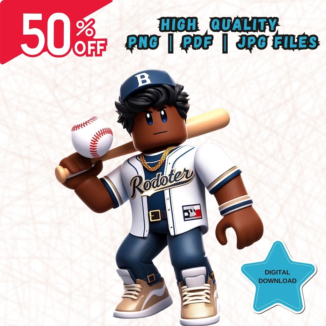 Roblox Baseball Png, Digital Instant Download, High Resolution Images ...