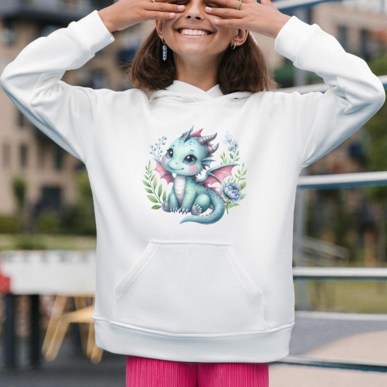 Cute Baby Dragon, Dragons Watercolor Clipart, Cute Dragon PNG, Nursery ...