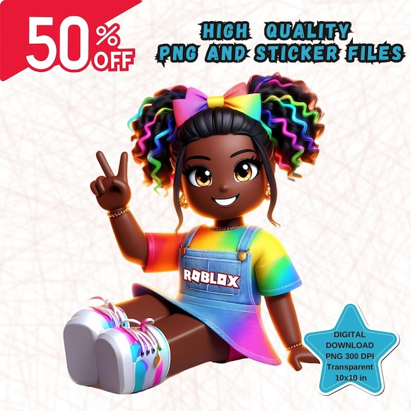 Black Roblox Girl Shirts - Etsy