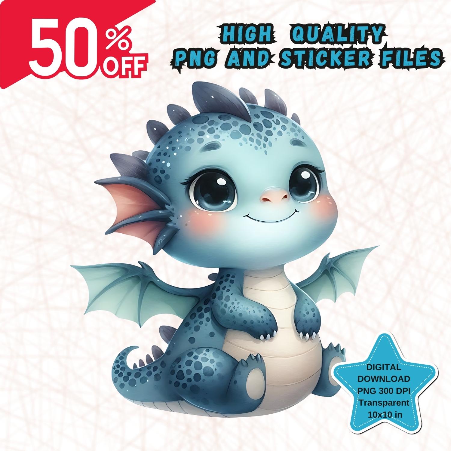 Cute Baby Dragon, Dragons Watercolor Clipart, Cute Dragon PNG, Nursery ...