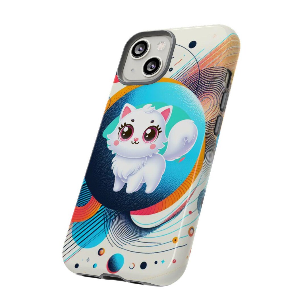 Cute Cat on Planet Phone Case. - Etsy