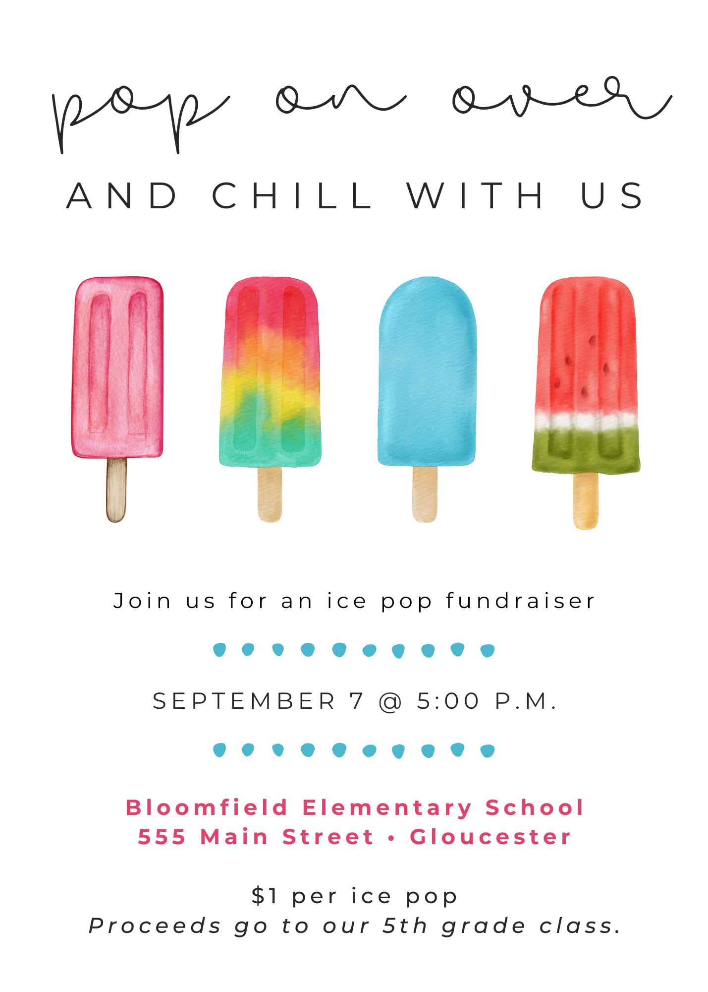 Ice Pop Party Flyer (digital Download) - Etsy