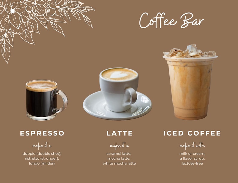 Coffee Bar Menu (digital Download) - Etsy