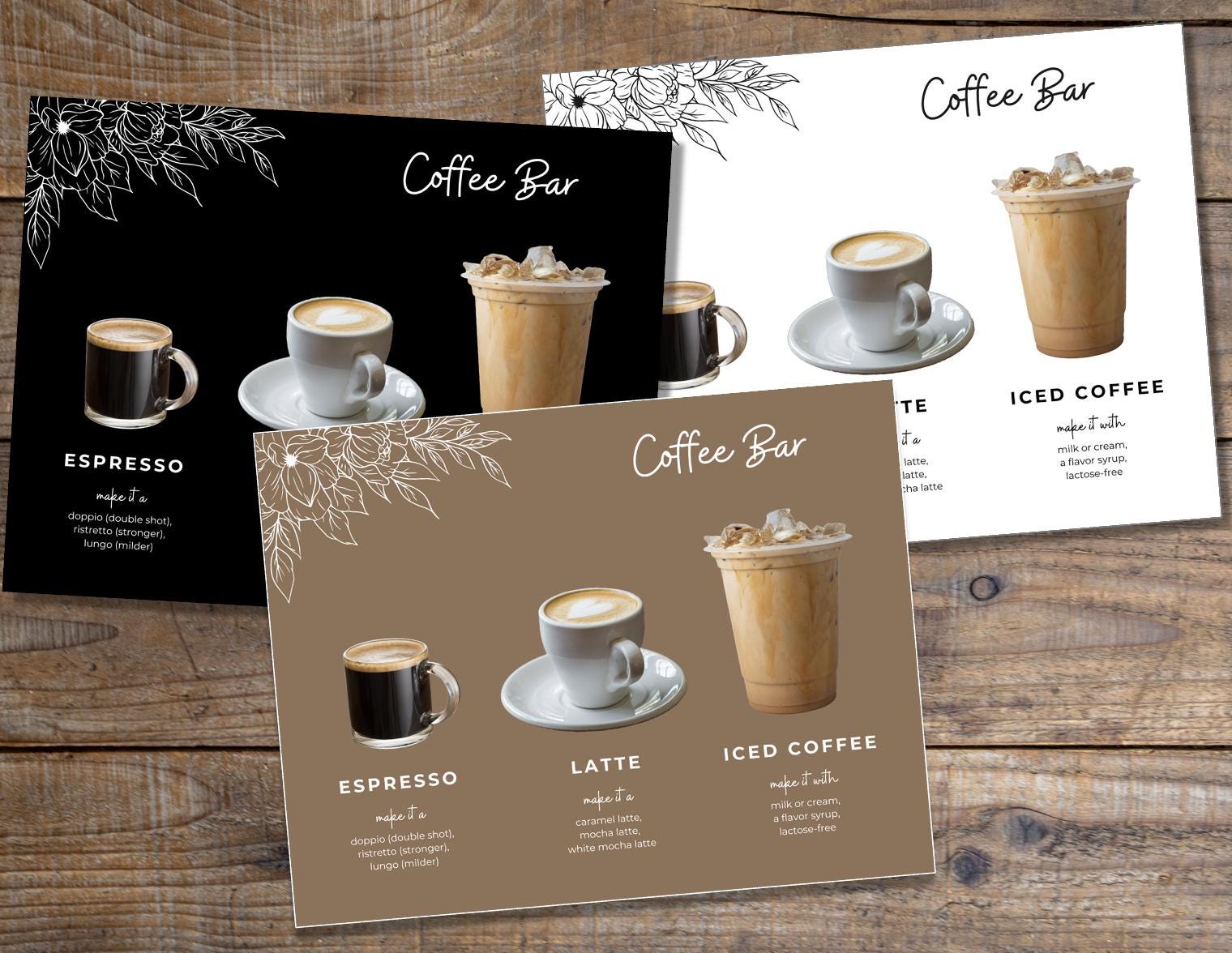 Coffee Bar Menu (digital Download) - Etsy
