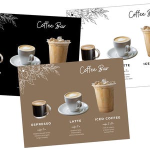 Coffee Bar Menu (digital Download) - Etsy