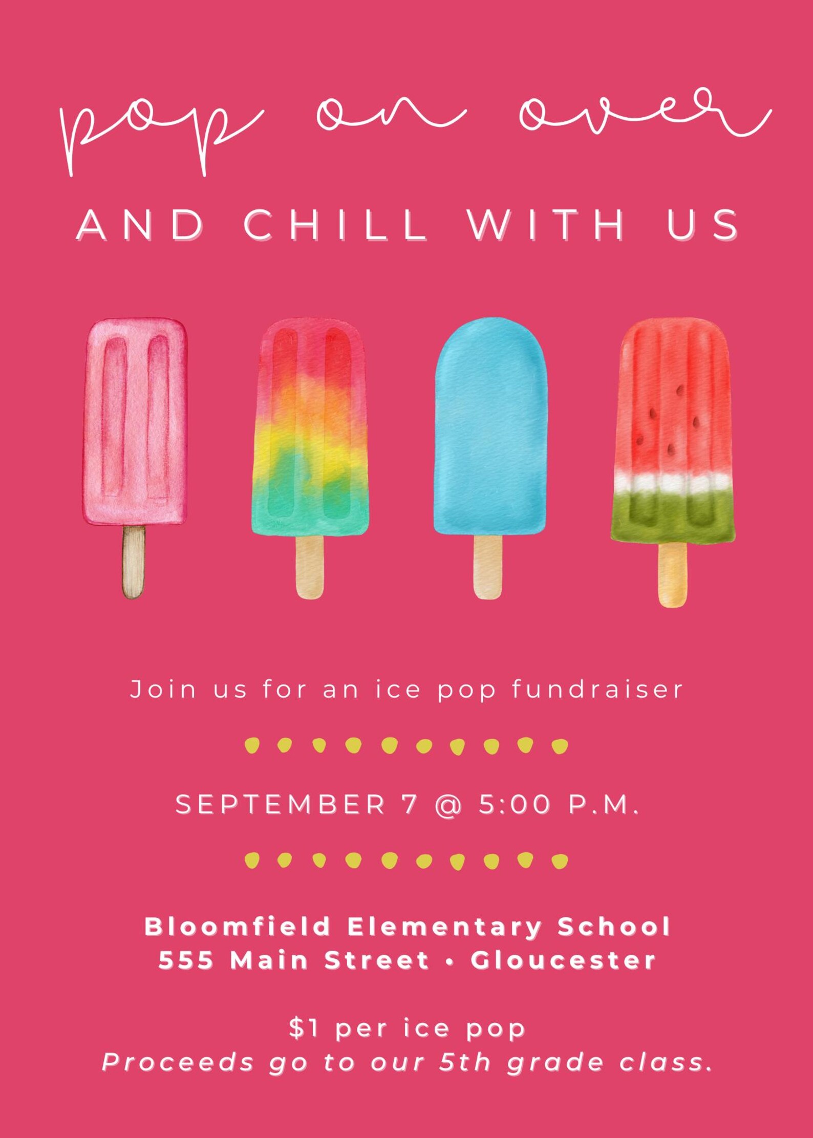 Ice Pop Party Flyer (digital Download) - Etsy