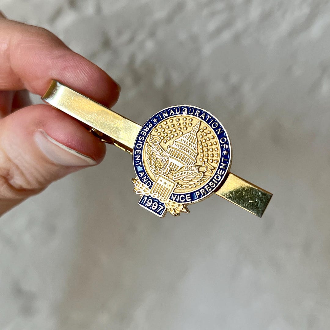 Vintage 1997 Presidential Inauguration Tie Clip - Etsy
